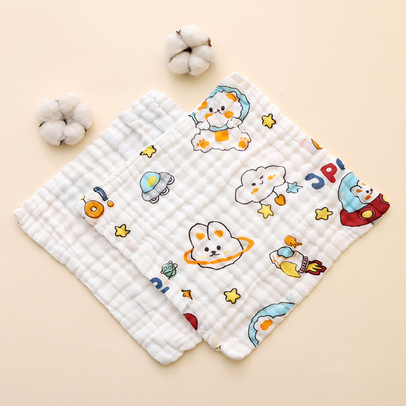 👶🏻💯% Cotton🍼 Baby Handkerchief 6 layers Baby Cotton Soft Six Layers ...