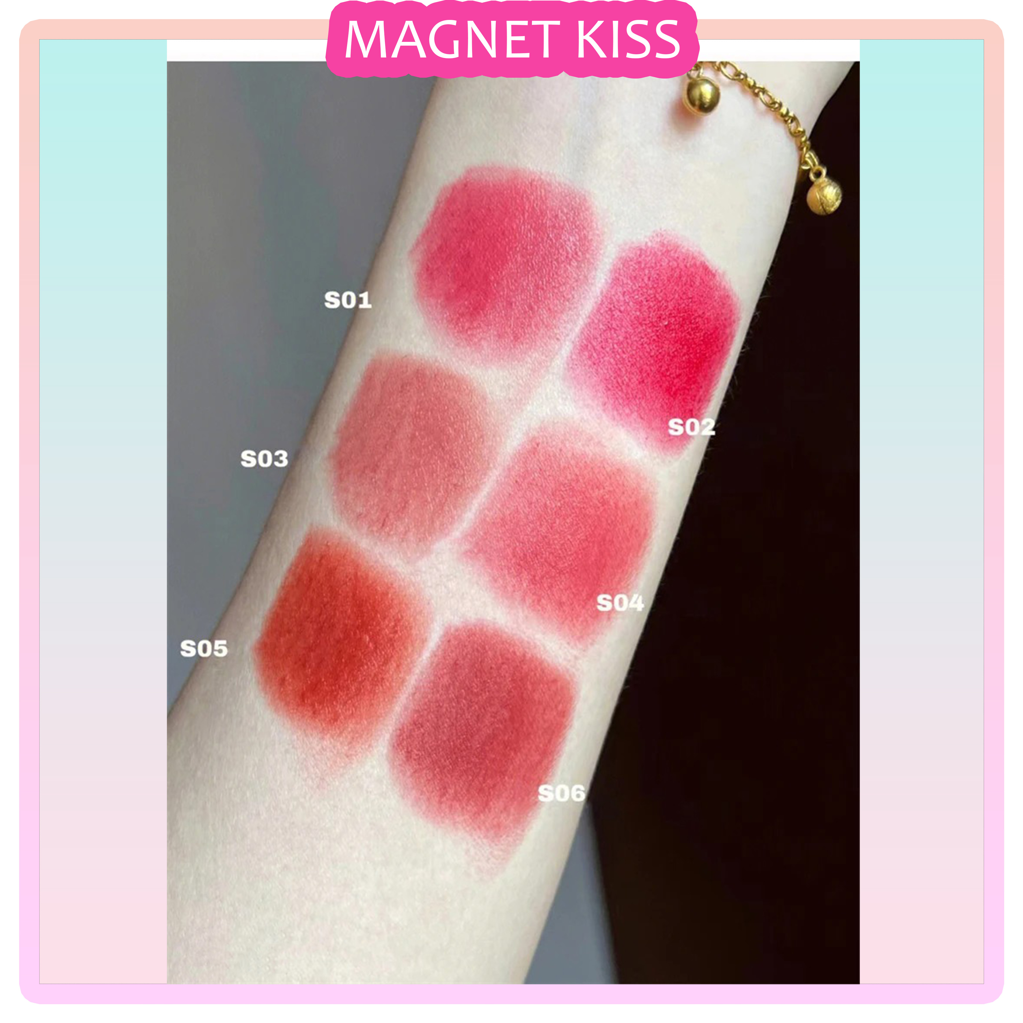 𝗠𝗮𝗴𝗻𝗲𝘁 𝗸𝗶𝘀𝘀 🎀 Cappuvini Velvet Matte Transparent Lipstick 6 Colors Lip ...