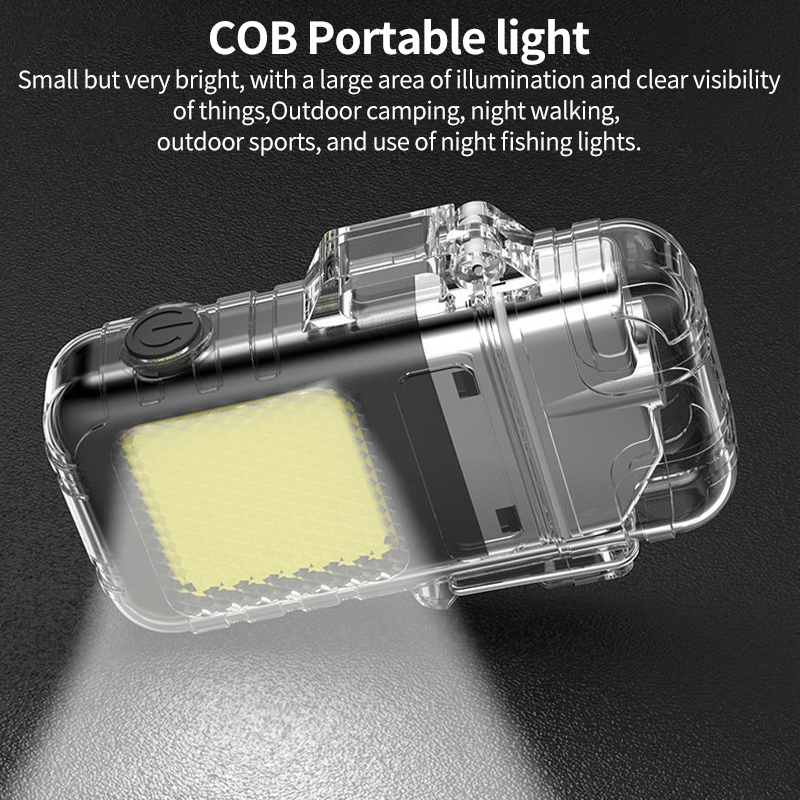 Bright Mini LED COB Working Light Portable Pocket Flashlight USB ...