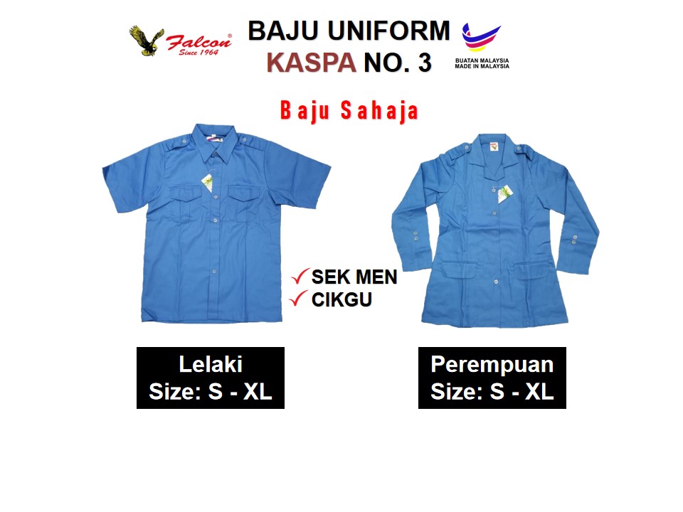 Kadet Sekolah Pertahanan Awam (KASPA/KPA) Uniform No. 3 utk Sek Men ...