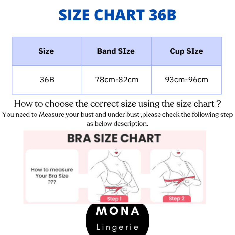 MONA Bra Besi Push Up High Quality 36B Cup Limited Stock Coli Wanita Besi Wired Bra Branded 钢圈内衣 ...