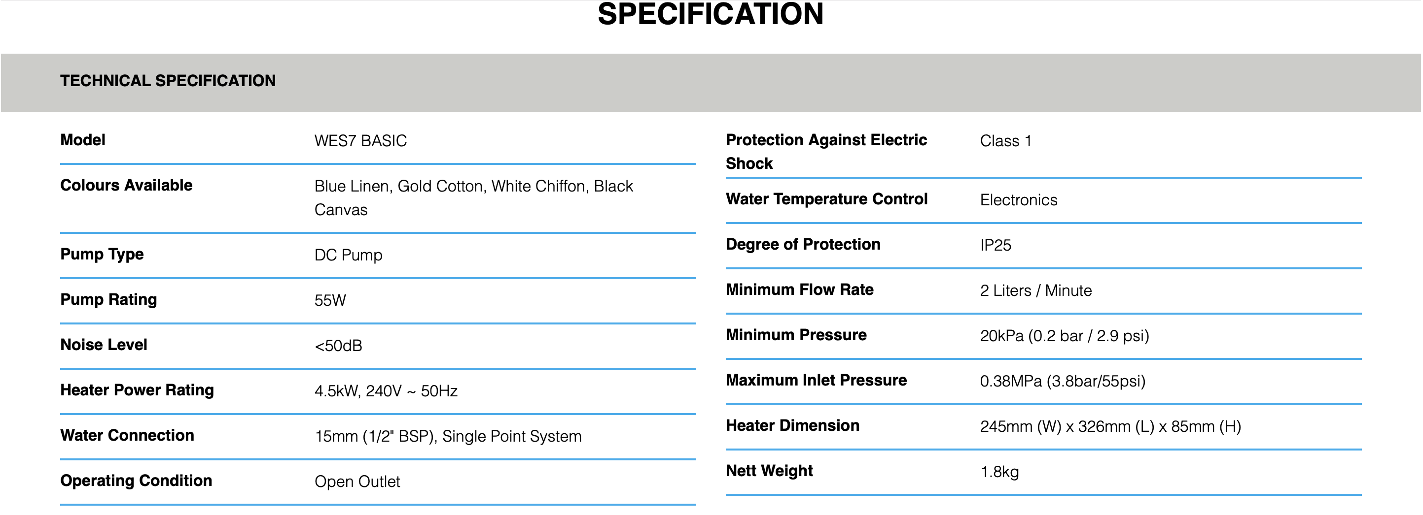 [ BRAND NEW] ALPHA WES7 B-i WES7 BASIC Instant Water Heater DC Pump ...