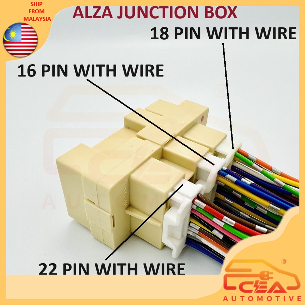 1PCS PERODUA MYVI ALZA JUNCTION BOX SOCKET CONNECTOR 10 PIN 14 PIN 16 ...