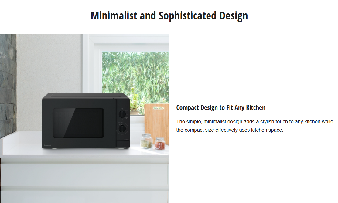 PANASONIC 25L SOLO MICROWAVE OVEN NN-SM33 / NN-SM33NB / NN-SM33NBMPQ ...