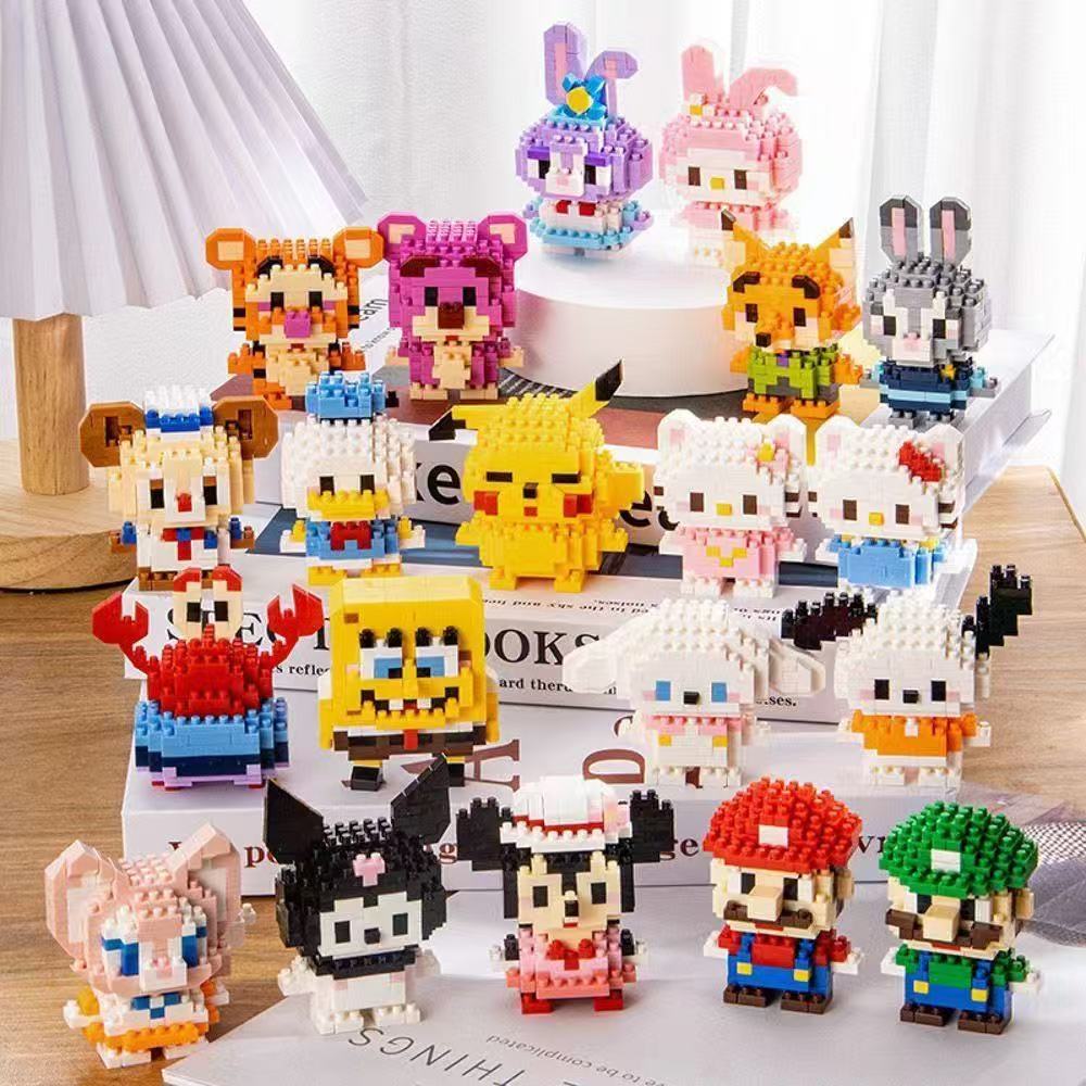 Nano bricks 48 Cartoon Dolls mini brick Nano Building Blocks toys ...