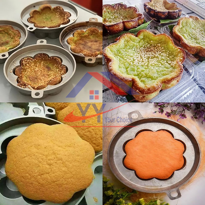EXTRA THICK Aluminium Cake Bahulu Mould /Acuan Serabai/Kemboja (4 ...