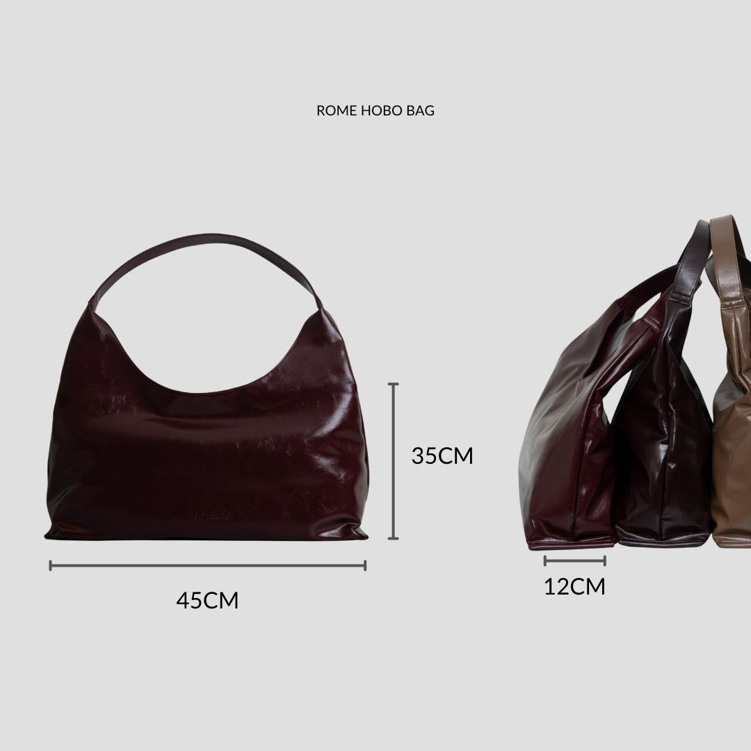F.timber Rome Women Tote Bag Large Hobo Vegan Leather | Shopee Malaysia