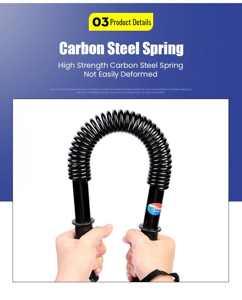 Power Twister Resistance Bar - Spring Bar for Chest and Arm Strength ...