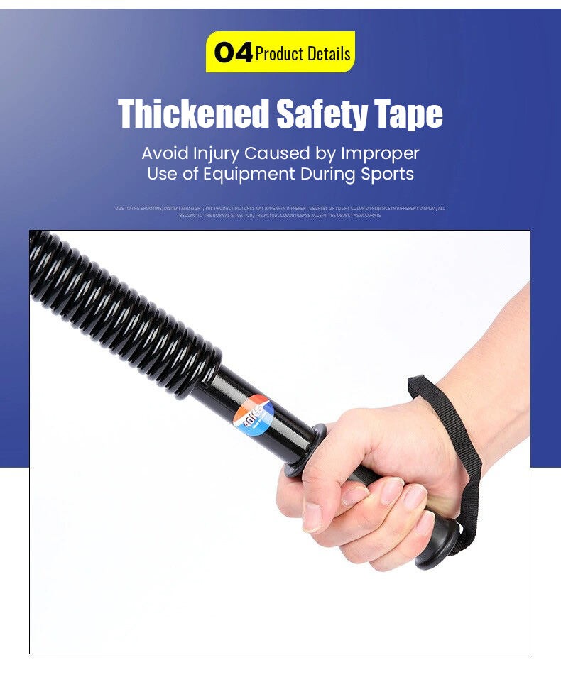 Power Twister Resistance Bar - Spring Bar for Chest and Arm Strength ...