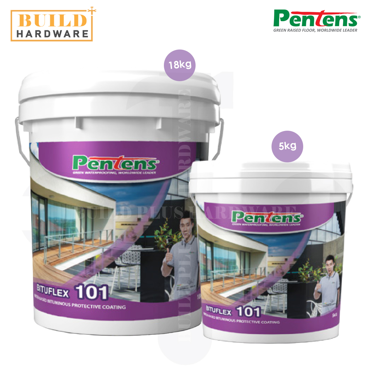 PENTENS 5kg BITUFLEX 101 Water-Based Bituminous Protective Coating ...