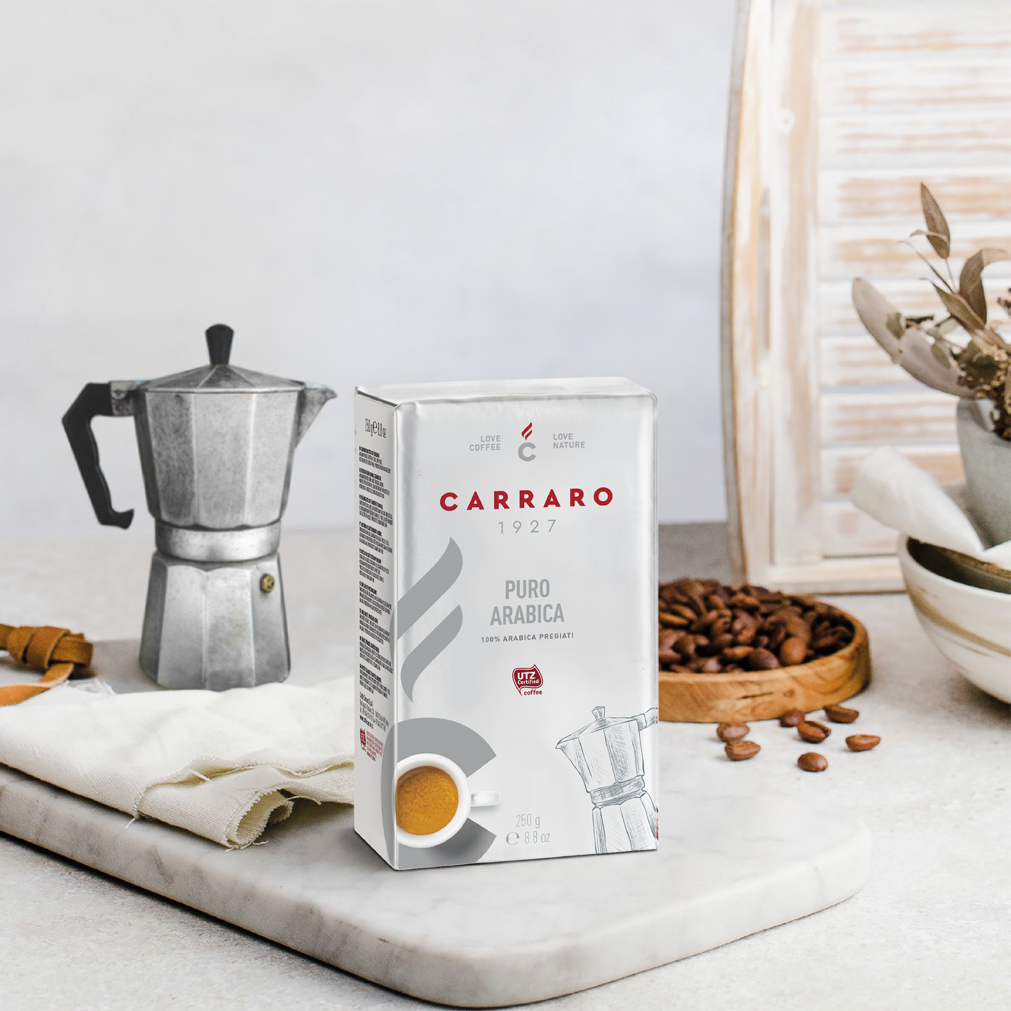 Carraro Puro Arabica Ground Coffee (250g) | Shopee Malaysia