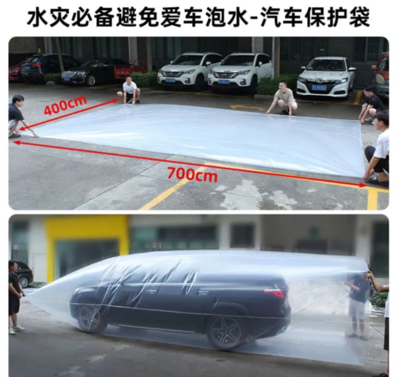 Anti Flood Car PE Bag Beg kereta anti banjir, car flood protection bag ...