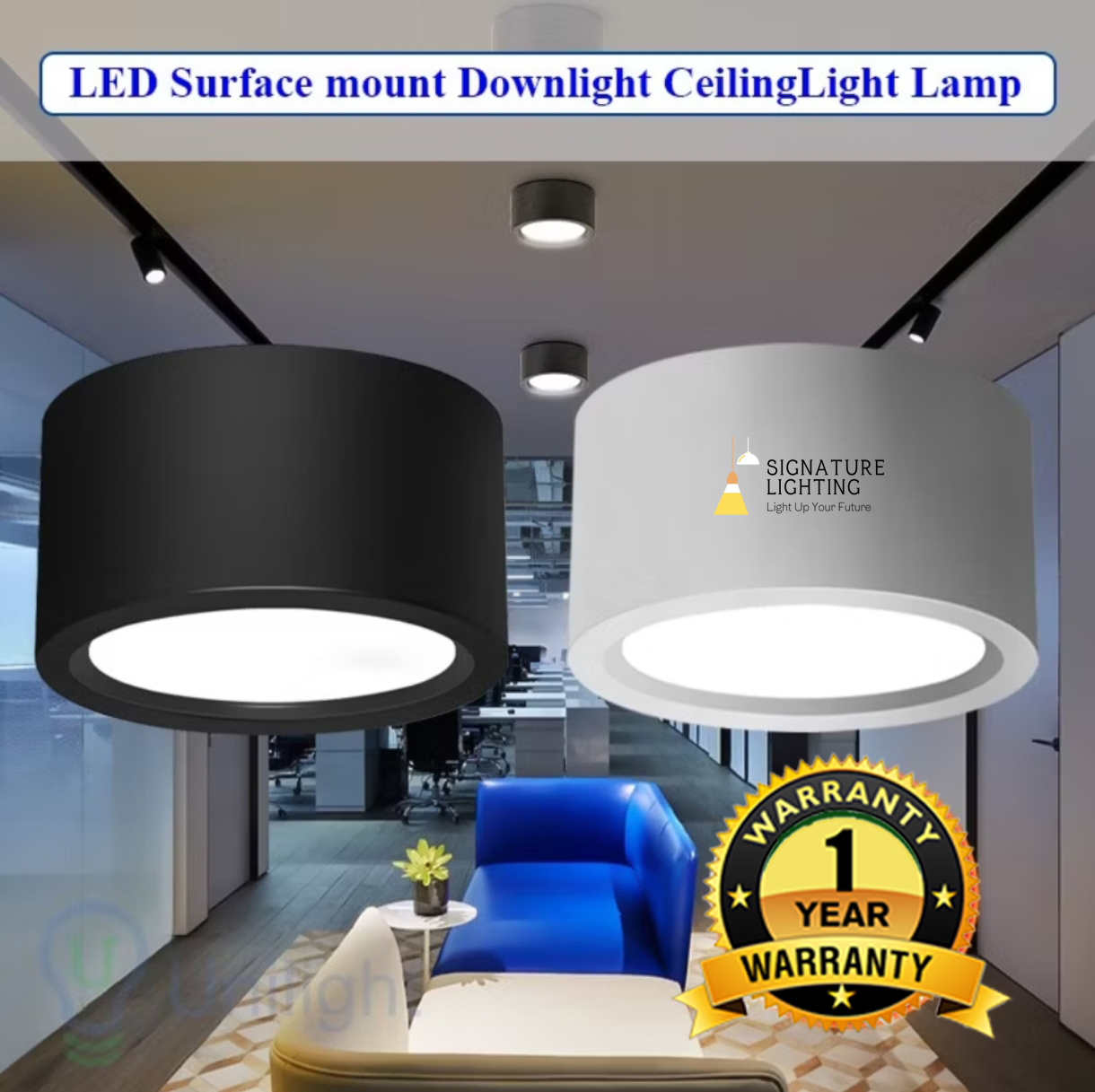 Lampu Led Surface Mount 18w/20w/24w/28w 5inch 7inch Hitam Bulat /Led ...