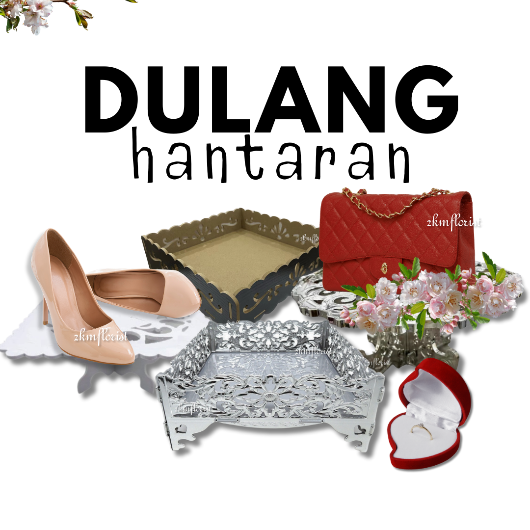 DULANG HANTARAN Perkahwinan Gift Tray Nikah Kahwin Diy White Tray ...