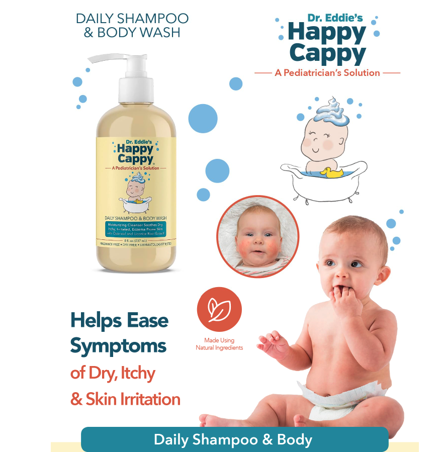 Dr. Eddie's Happy Cappy Medicated Shampoo for Child,Treats Dandruff ...
