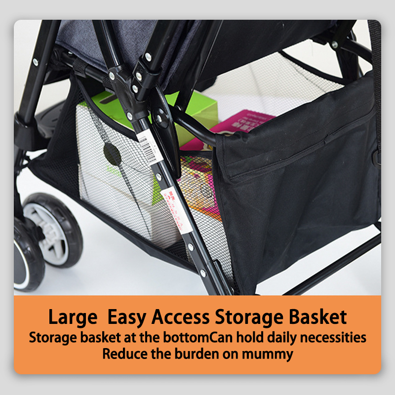 Einmilk Foldable Baby Strollers 2-Way Large space 4 wheels Ultra ...