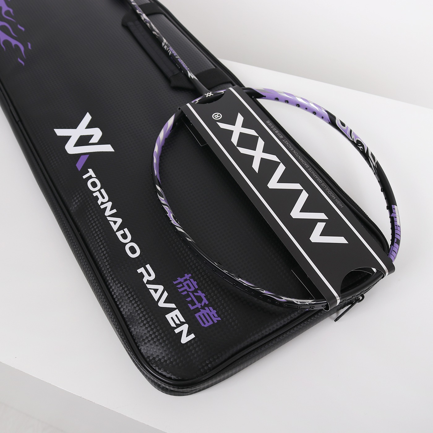 (NEW) MAXX Tornado Raven Pro Racket 40T High Modulus Graphite (Free JP ...