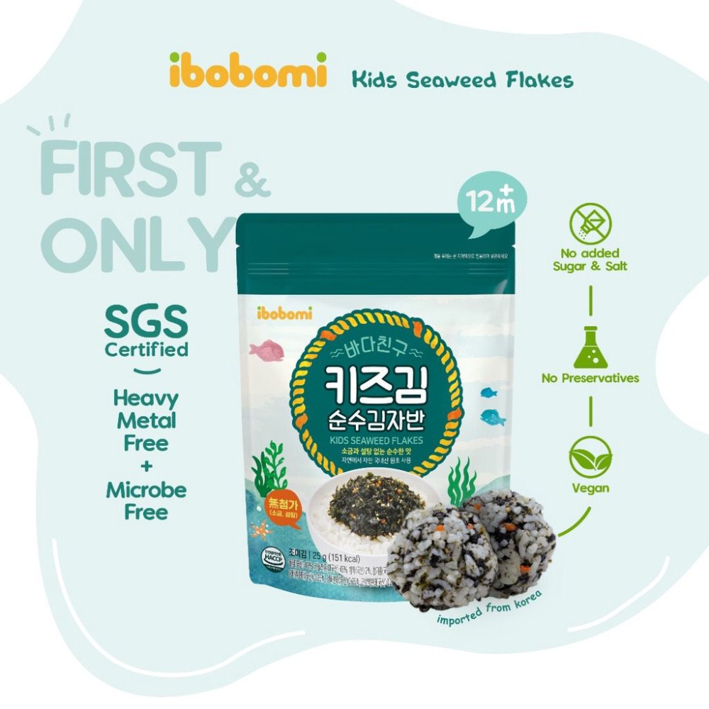 Ibobomi Korea Organic Pop Rice Snack | Kids Seaweed | Baby Puree | Baby ...