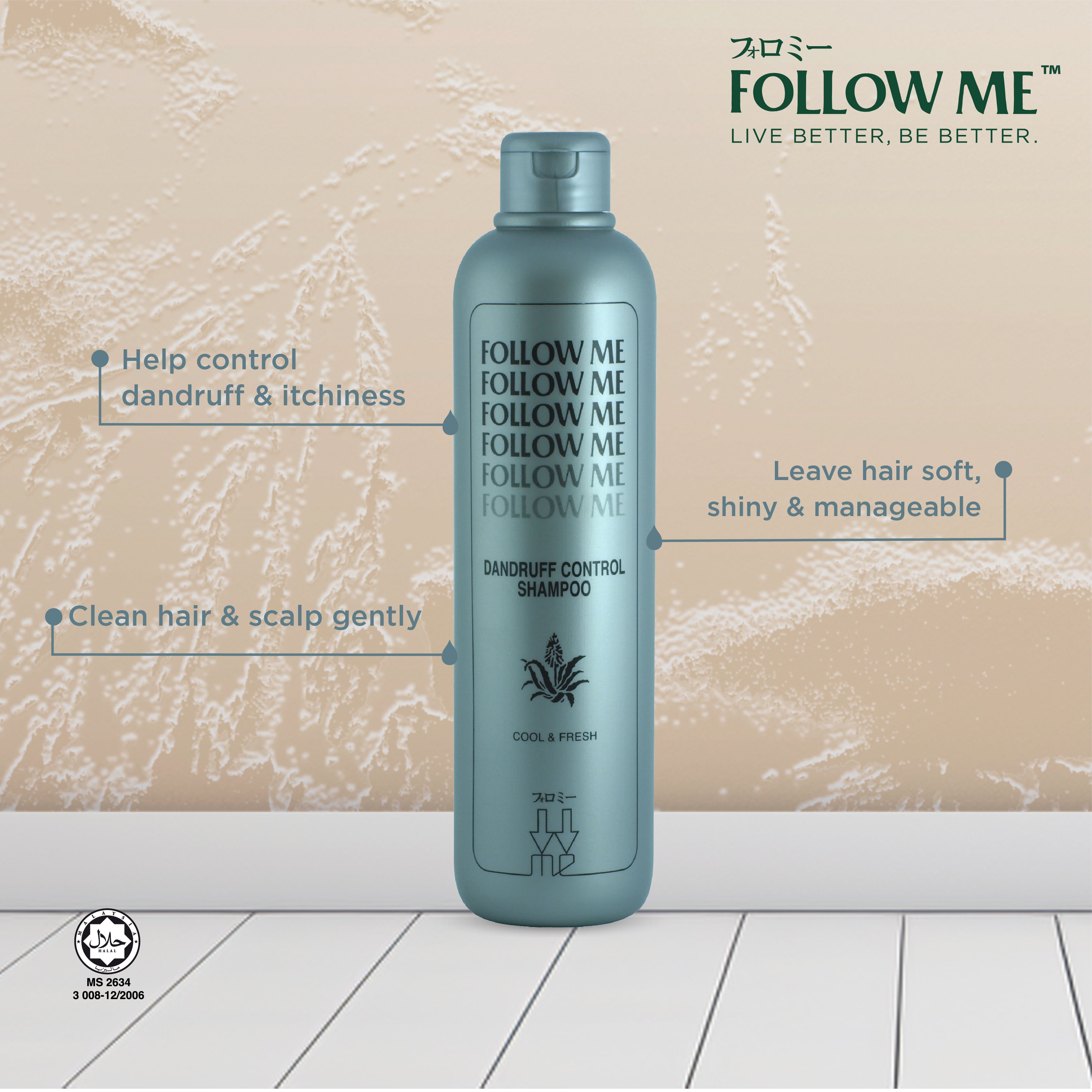 Follow Me Shampoo 960ml - Dandruff Control Cool & Fresh 960ml | Shopee ...