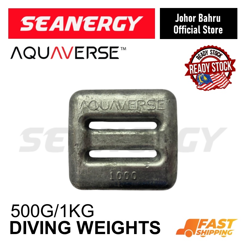 AQUAVERSE 500g 1kg Lead Diving Weights for Freediving Scubadiving ...