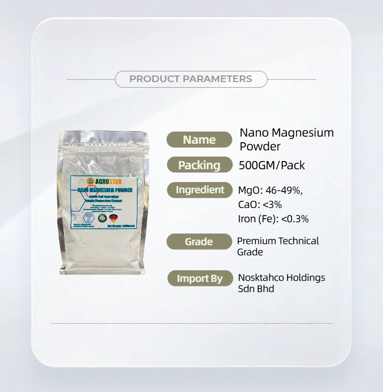 AGROSTAR Nano Magnesium Powder For Acidic Soil Neutralizer/pH Control ...