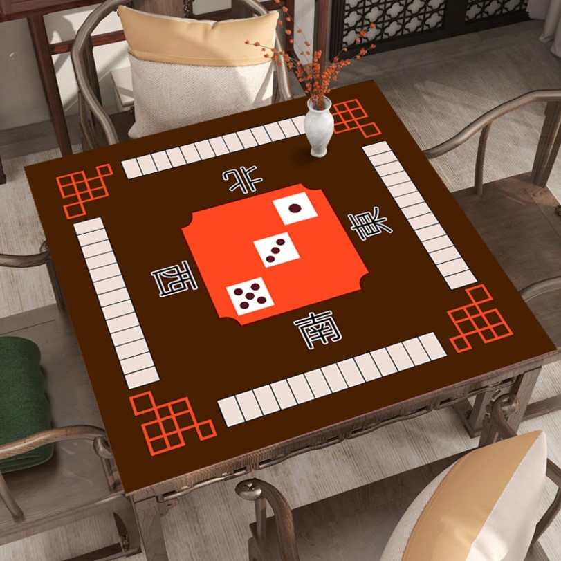 80x80CM Mahjong Mat Table Cloth Party Game Rummy Lami Noise Reduction ...