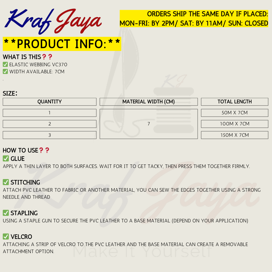 50M Upholstery Elastic Webbing Getah Sofa Kerusi | Sofa Webbing ...