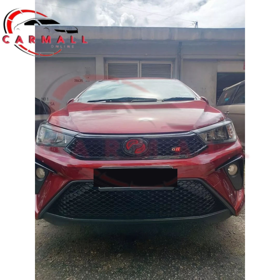 Perodua Bezza 2021-2024 Front Grill Glossy Black (Mini Cooper Style) RS ...