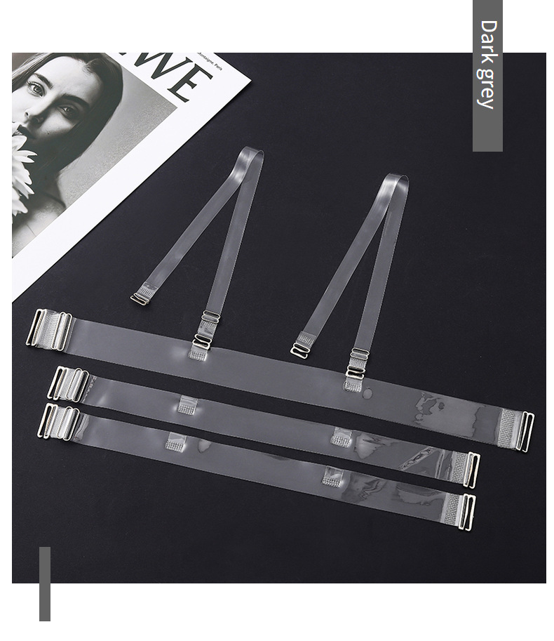 (Ready Stock)Little Bra Set Transparent Back Bra Strap Invisible Back ...
