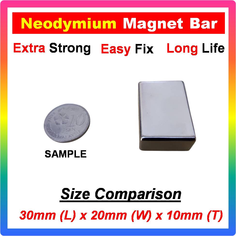 1pcs | Big Neodymium Magnet Bar | Strong Magnetic Bar | Magnet Kuat ...