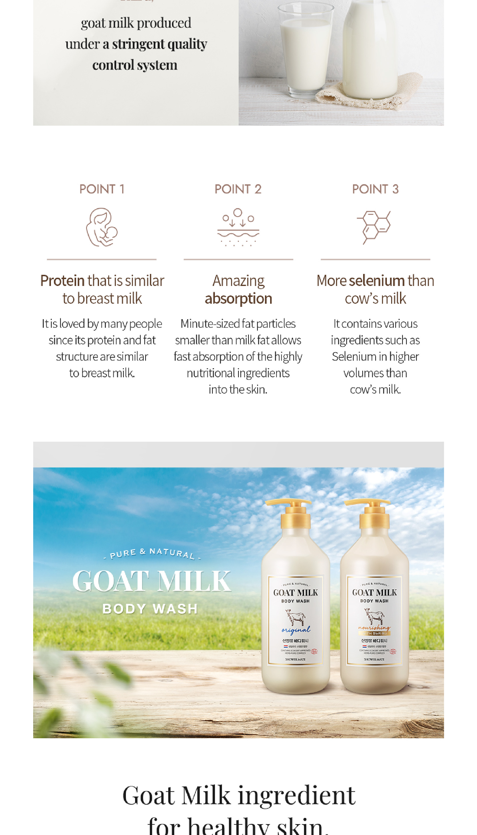Showermate Goat Milk Body Wash - Original (800ml) | Shopee Malaysia
