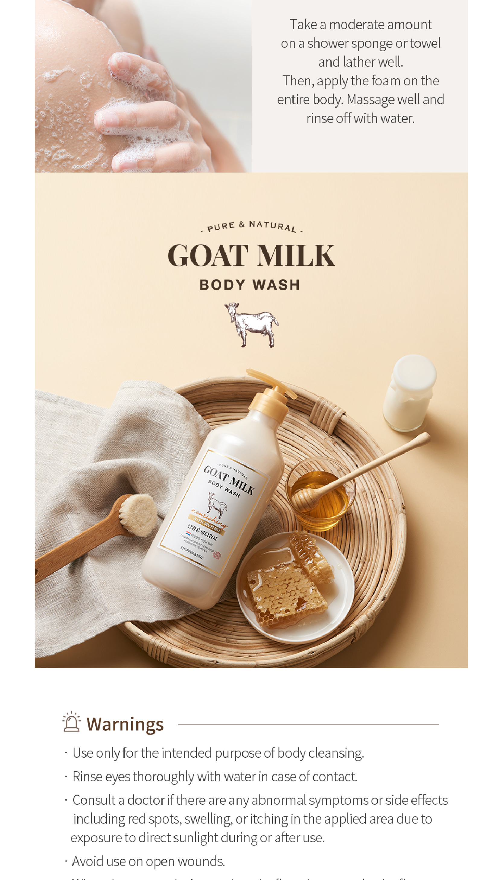 Showermate Goat Milk Body Wash - Original (800ml) | Shopee Malaysia