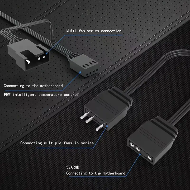 GSL Prism 4 Pro White 5V ARGB PWM 12CM Casing Fan Cooling Fan Support ...