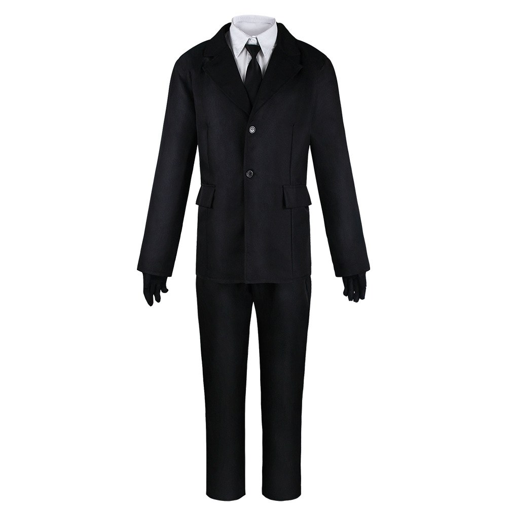 Dazai Cosplay Costume Black Trench Jacket Pants Gloves bandage Dazai ...