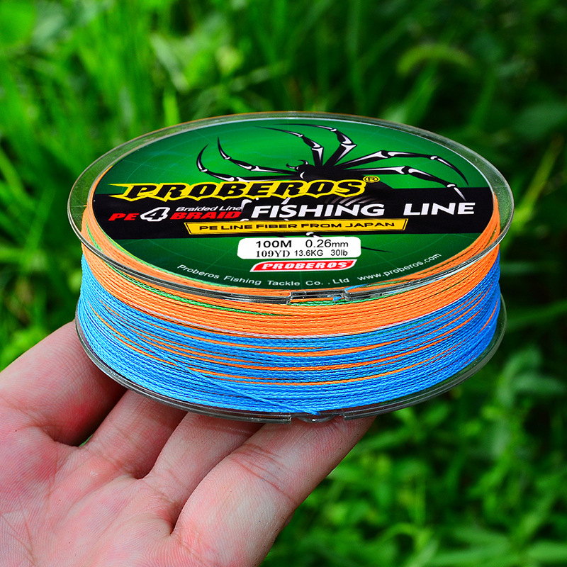 Proberos Braided Fishing Line PE 100M x4 Tali Pancing Benang Pancing ...