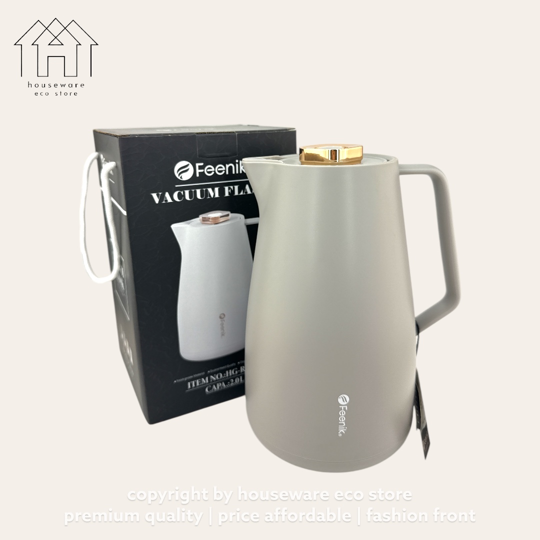 2L Nordic Insulation Kettle Thermos Flask Glass Tea Coffee Pot Water ...