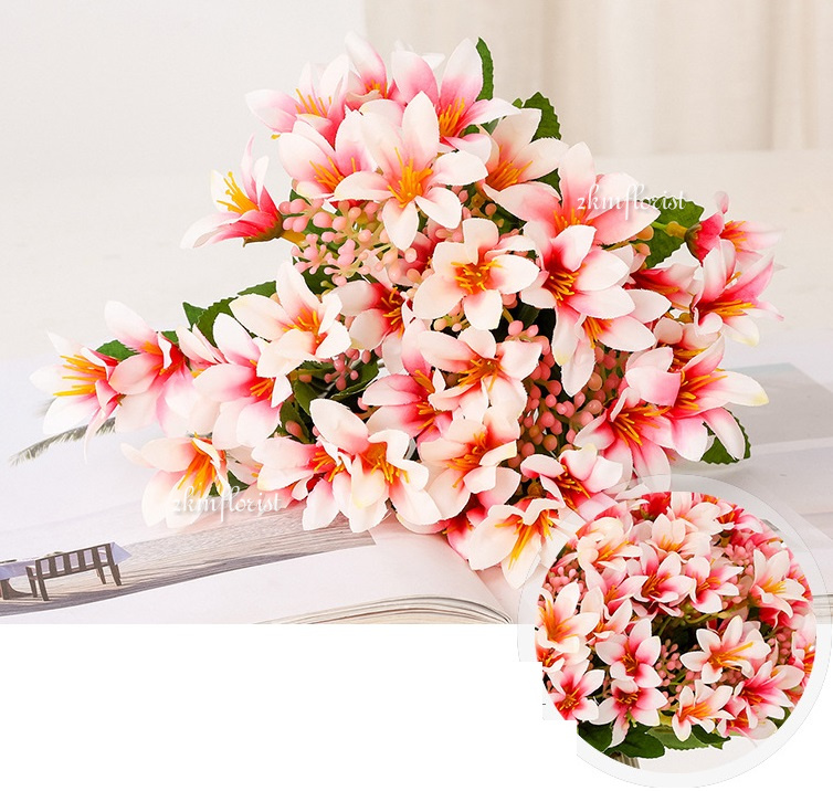 (18FLOWERS) CONCUBINE LILY Artificial Fake Flower Bouquet Living Room ...