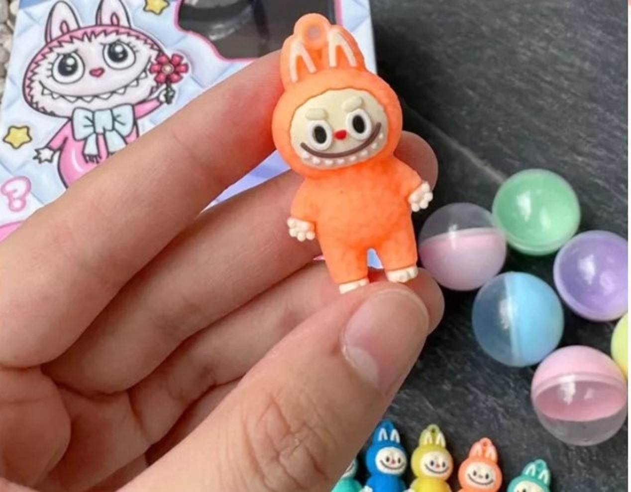 Vending Machine Labubu Capsule Eggs Twisting Box Toys Plastic Surprise ...