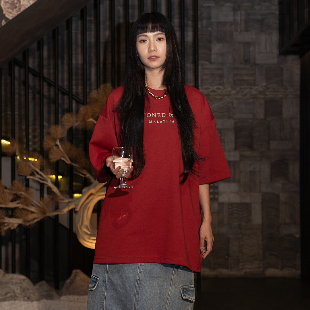 Stoned Golden Jade : Jade Signature Tee Red | Baju T-Shirt | Shopee ...