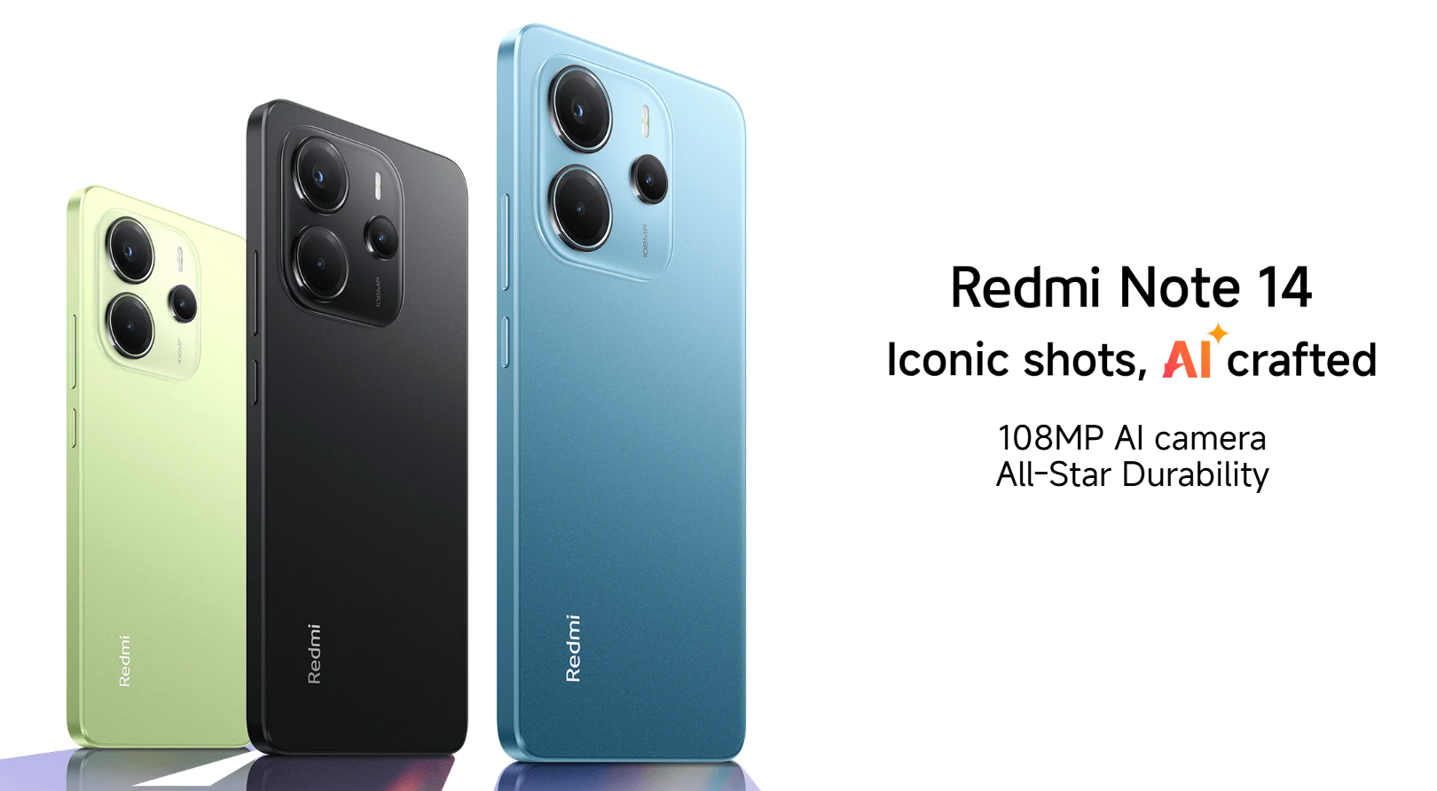 Redmi Note 14 (8GB+256GB) 108MP AI Camera, 33W Turbo Charge, NFC ...