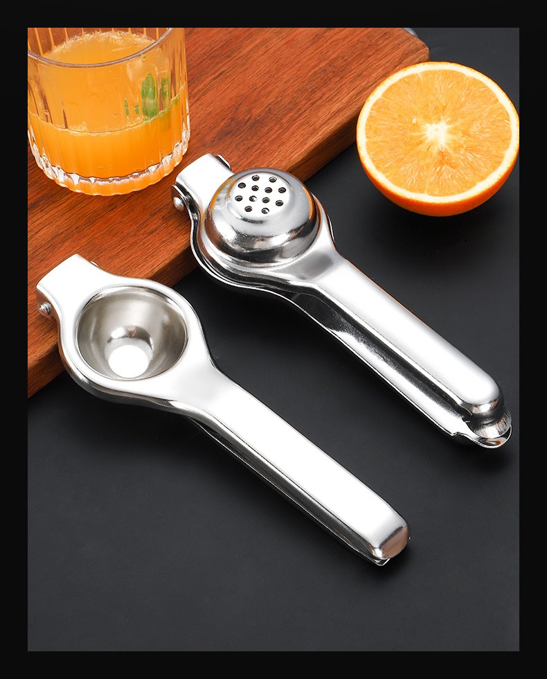 Pantry🍳Round Lemon Juice Squeezers Stainless Steels Hand Press Fruit ...
