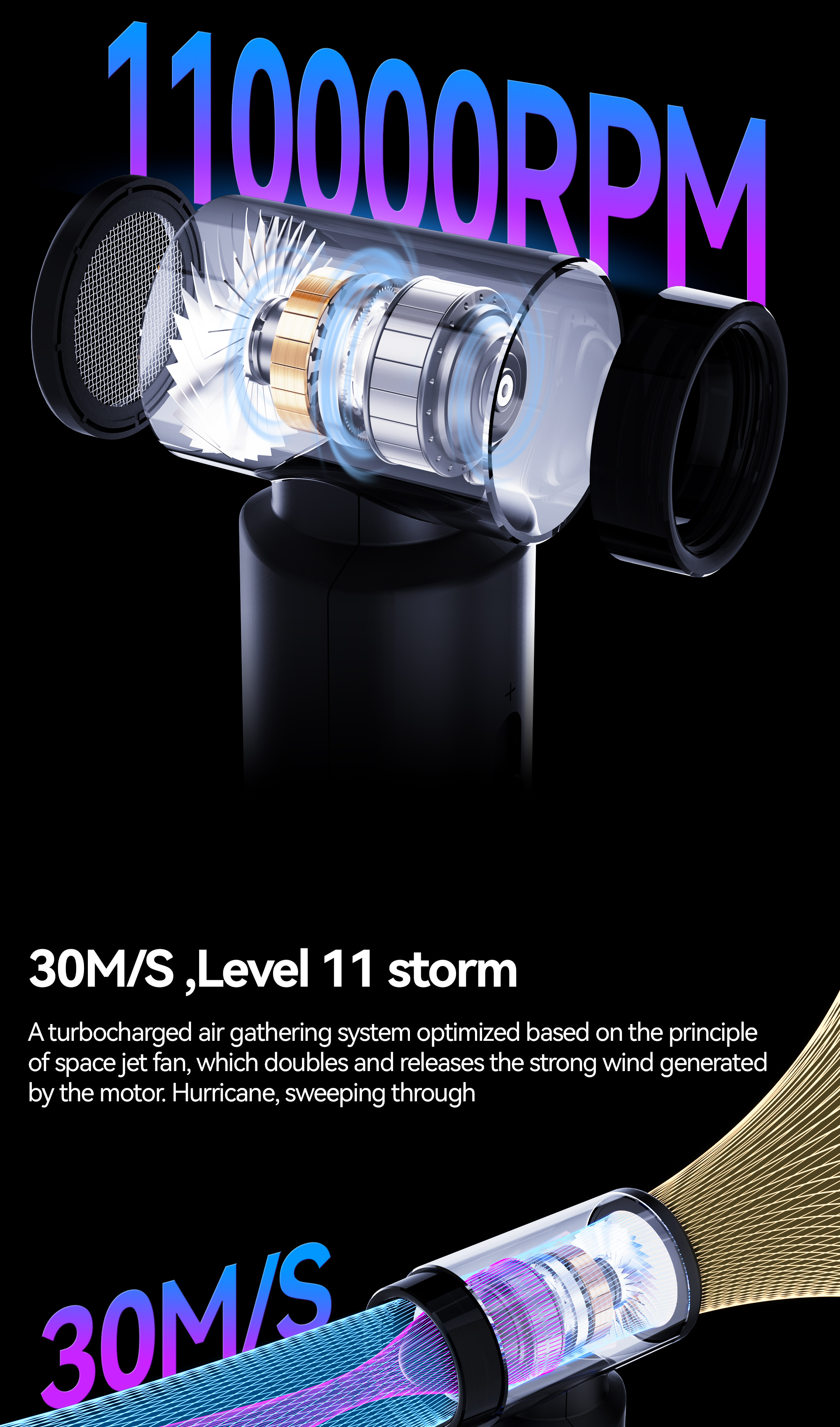 Amgras MetaHeld Fan Ultra2 Portable Turbocharged Handheld Violent fan ...