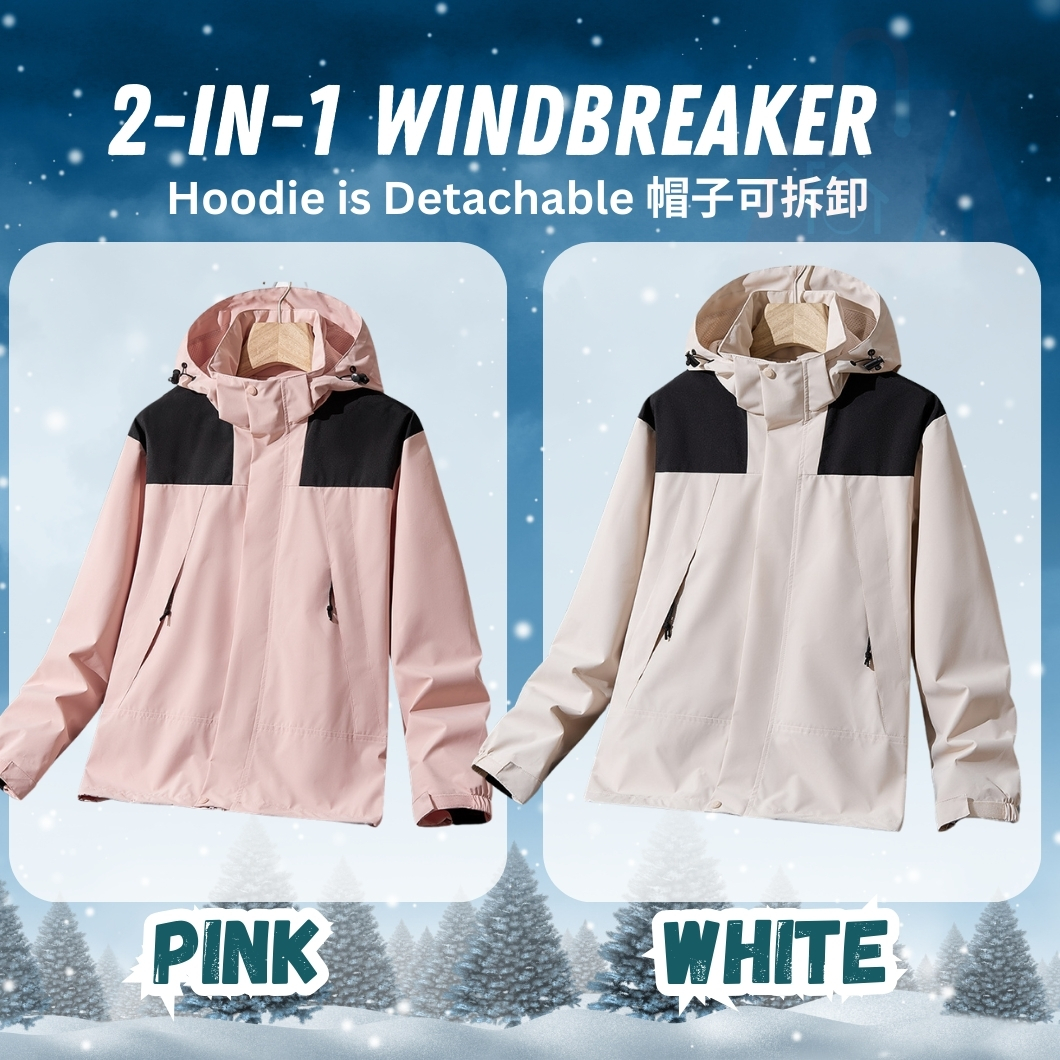 Men Women Winter 3in1 Jacket Gorpcore Windbreaker Waterproof Outdoor ...