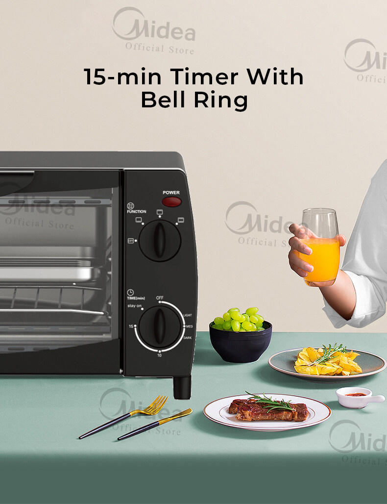 Midea Oven Toaster 10L MEO-10BDW / MEO-10BDW-BK | Shopee Malaysia