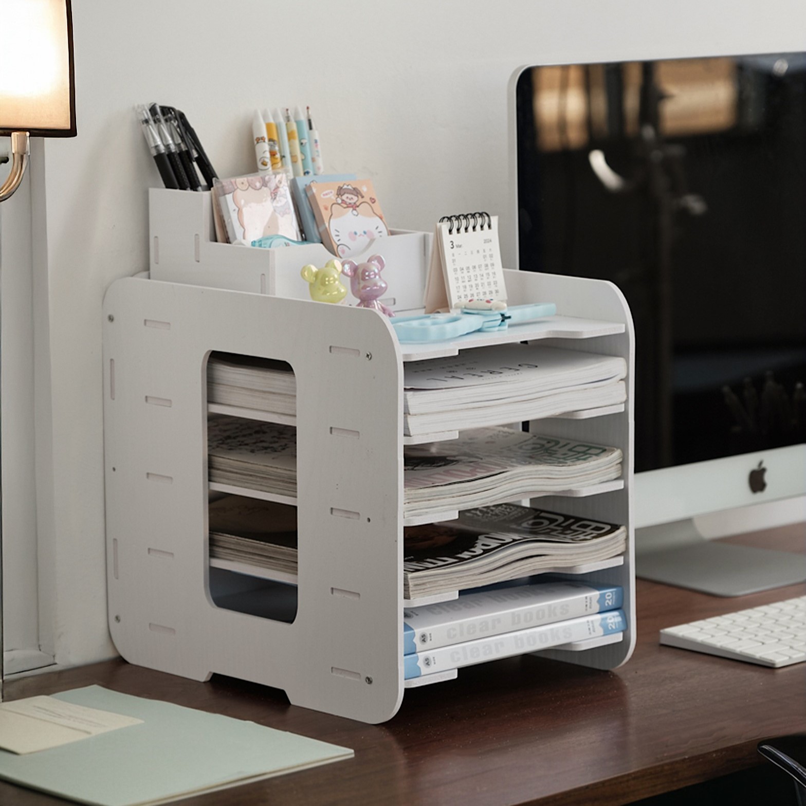 🇲🇾 Ready Stock 4/5/7 Layer A4 Paper Organizer Tray Document Tray Rack ...