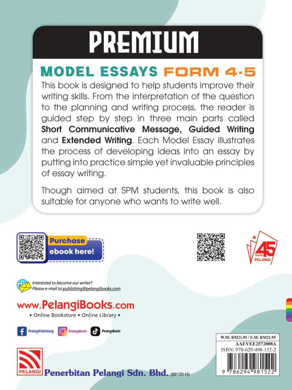 Pelangi Buku Rujukan Premium 2025 Model Essays For SPM | Shopee Malaysia