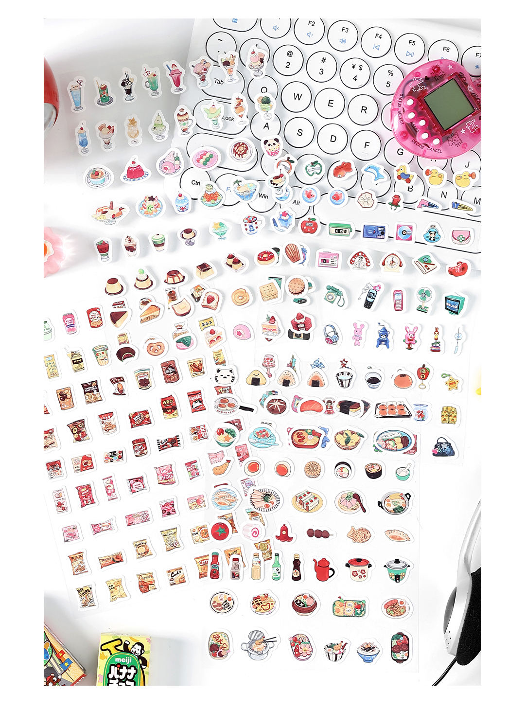 PPM Japanese Yummy Food Snacks Deco Stickers DIY Decorations Journal ...