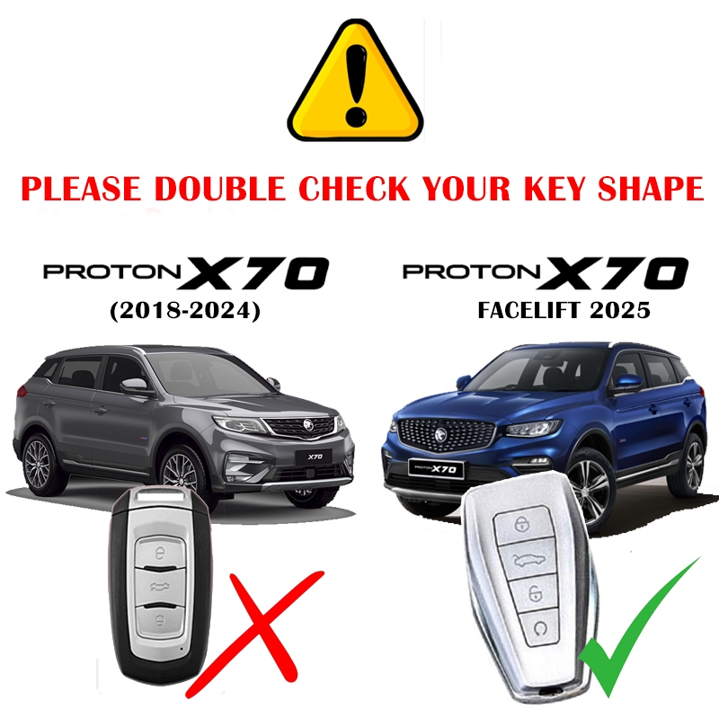 [NEW] Proton X70 2025 Facelift Premium Key Cover Case Remote Keychain ...