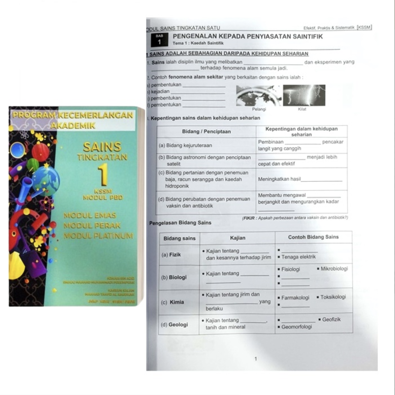 Nota Matematik Tingkatan 1 & Nota Sains Tingkatan 1 (Nota + Soalan ...