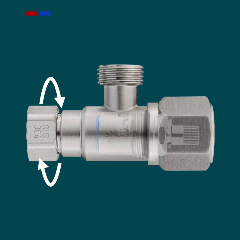 SUS304 Angle Valve/ High Quality Kitchen Quater Turn Union Angle Valve ...